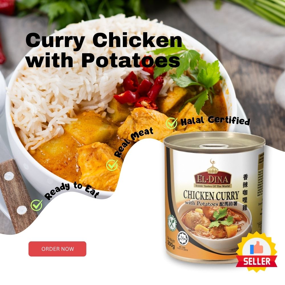 [HALAL] EL-Dina Chicken Curry with Potatoes 300g Halal Ready to eat ...