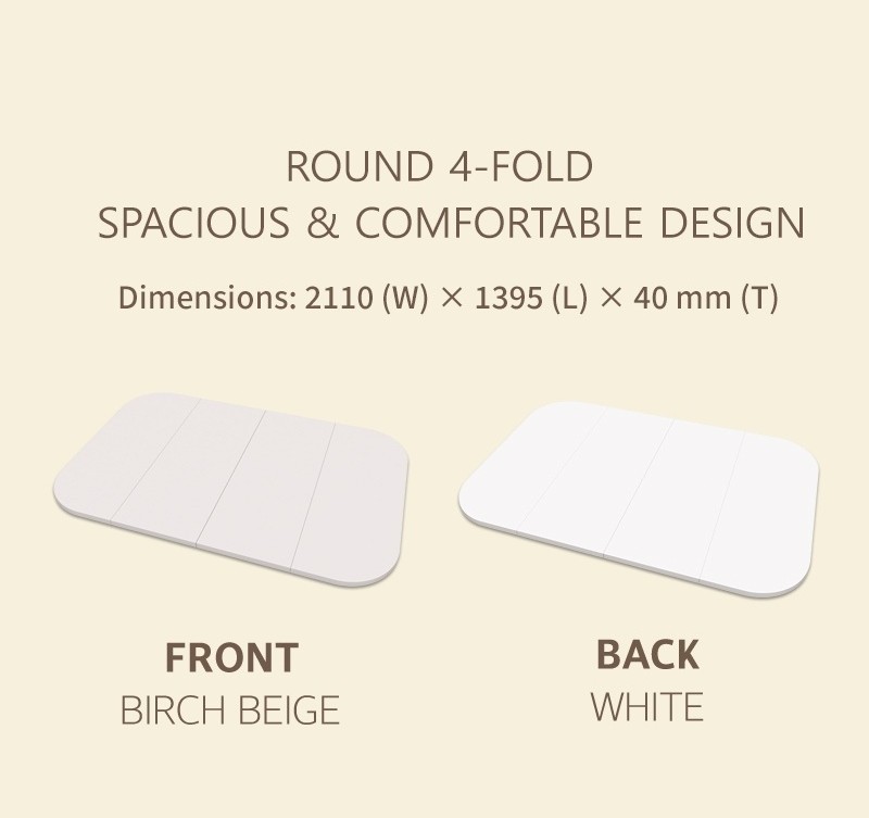 IFAM RUUN Round Folder Mat Reversible Playmat (211 x 139.5cm) | Shopee ...
