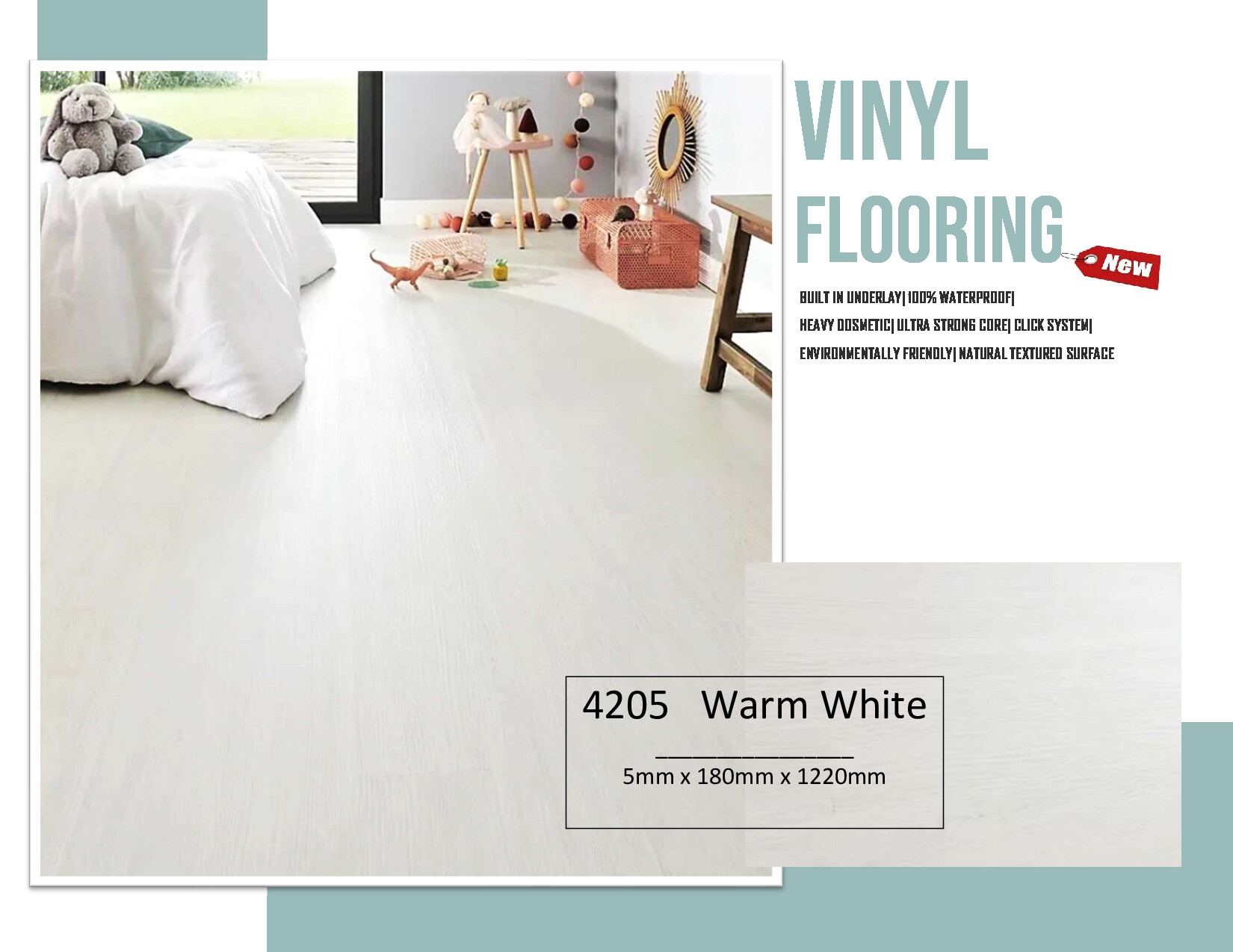 5mm Click system Flooring Sample LVT | Shopee Singapore