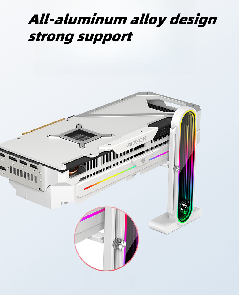 COOLMOON CM-GH3 GPU Holder GPU Stand 5V ARGB SYNC Vertical graphics ...