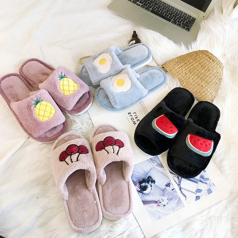 SDS Comfortable Home Slipper Indoor Women Slipper Cute Fluffy Slippers ...