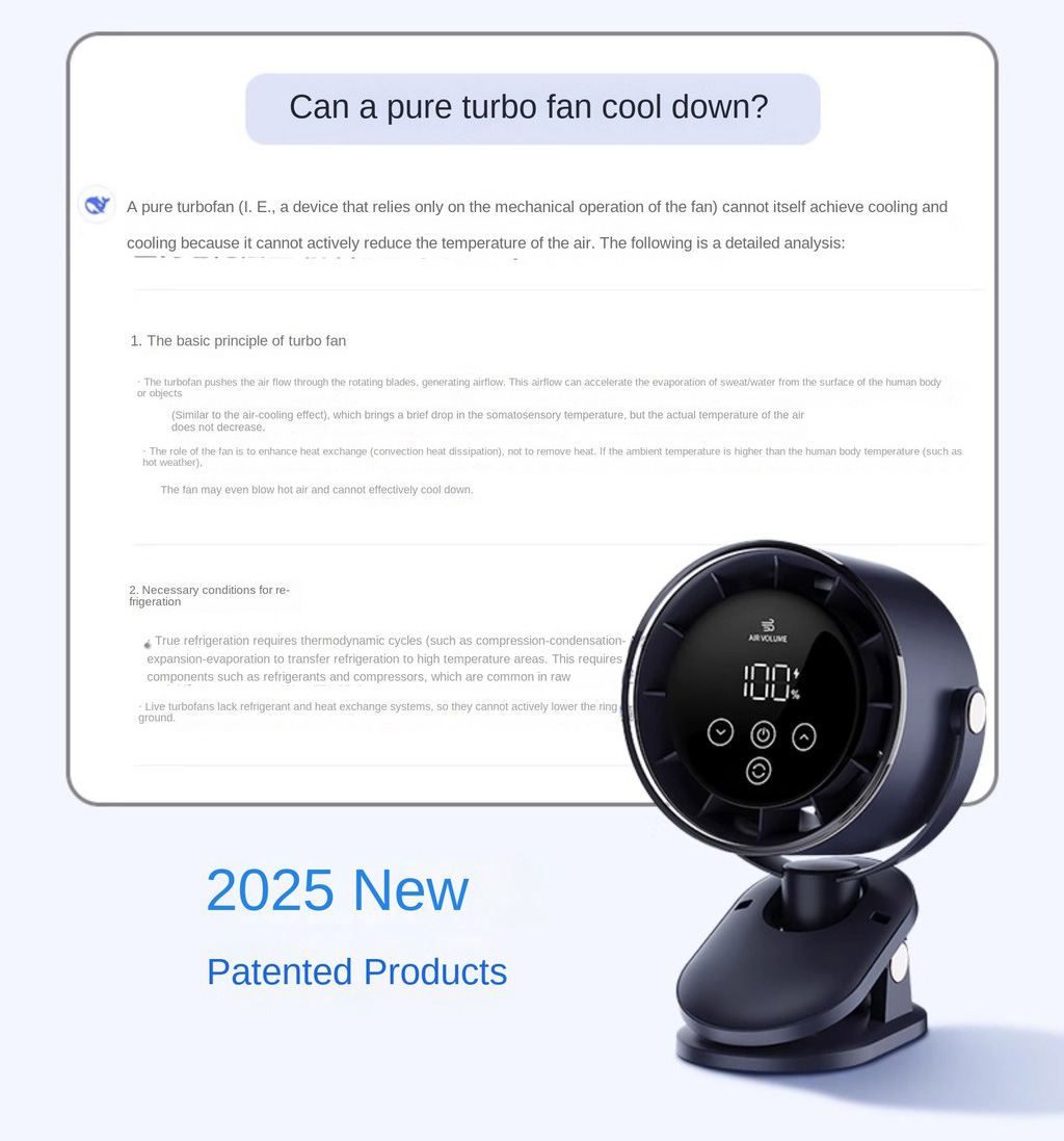 Leiter Rechargeable Clip Fan Auto Rotate Fan Portable Fan Strong Wind ...