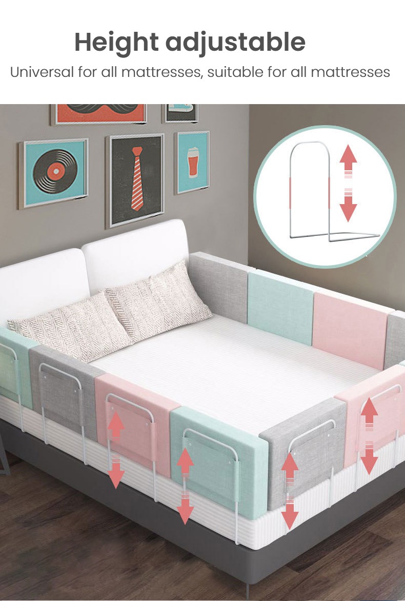 SG Baby Bed Soft Cushion Rail Guard Safety Bed Fence Kids Bed Bedside ...