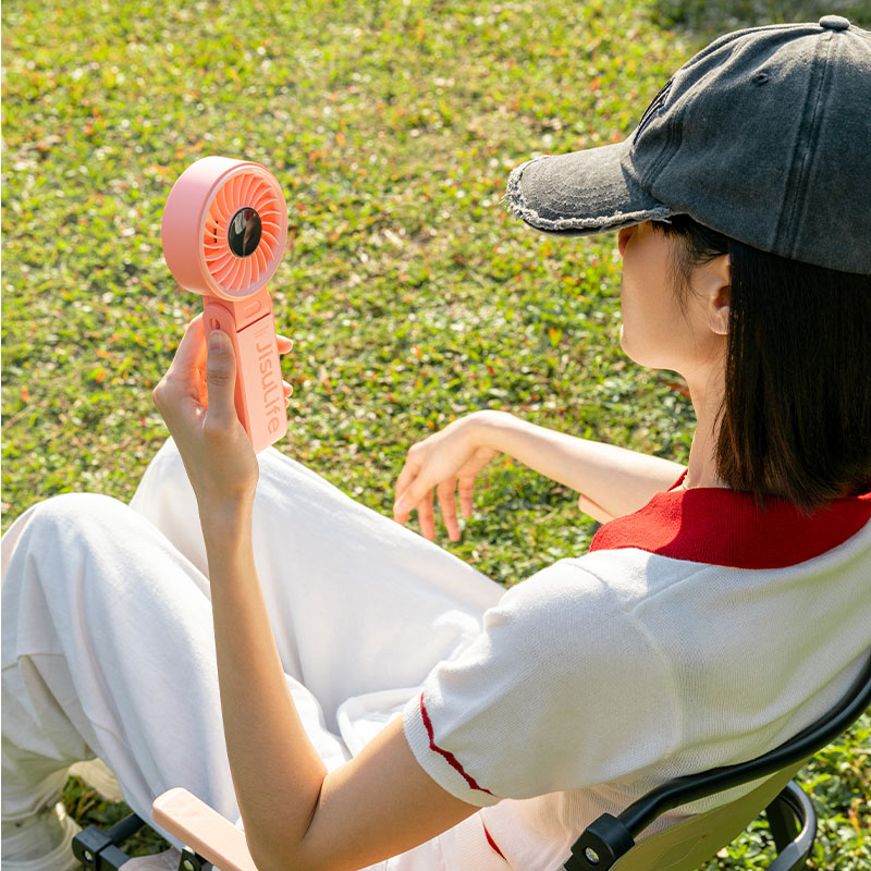 JISULIFE Life7 Portable 5000mAH Handheld Fan 5 Speed Fan Safty Lock ...