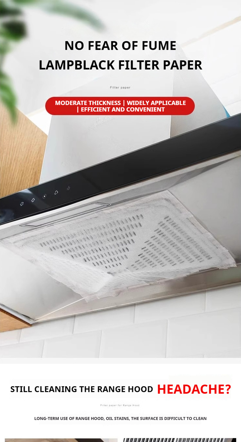 ⚡SG HOT SALE⚡ 12pcs Kitchen Oil Filter Paper Absorbing Paper Anti Oil ...