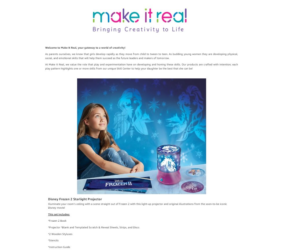 Make It Real – Disney Frozen 2 Starlight Projector - DIY Ceiling ...