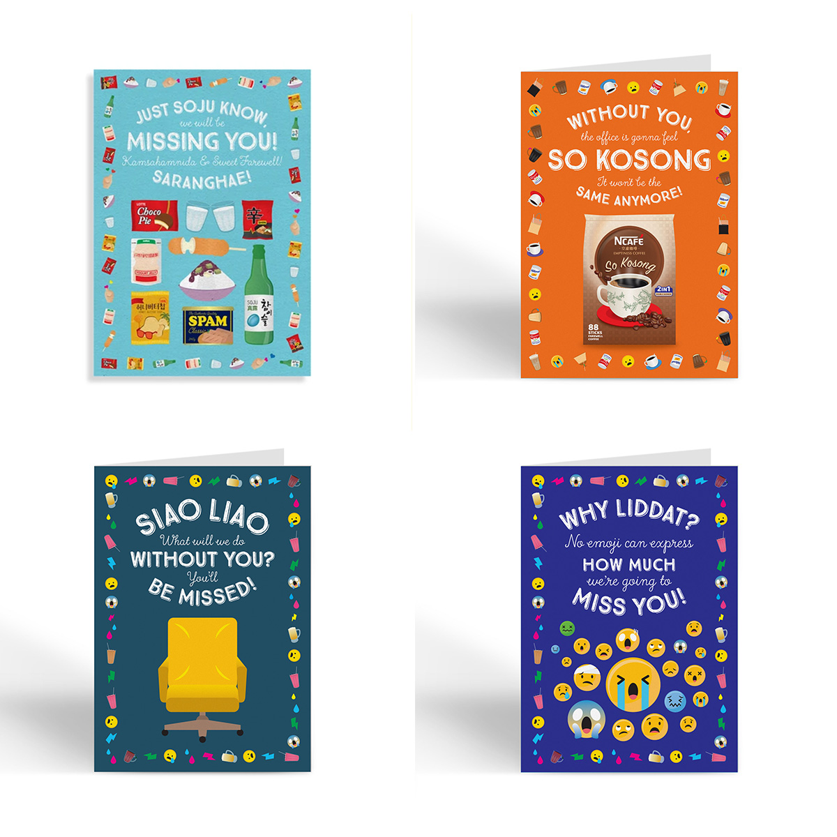 Singapore Souvenir Greeting Card – A4 SIZE (Farewell / Goodbye / Bye ...