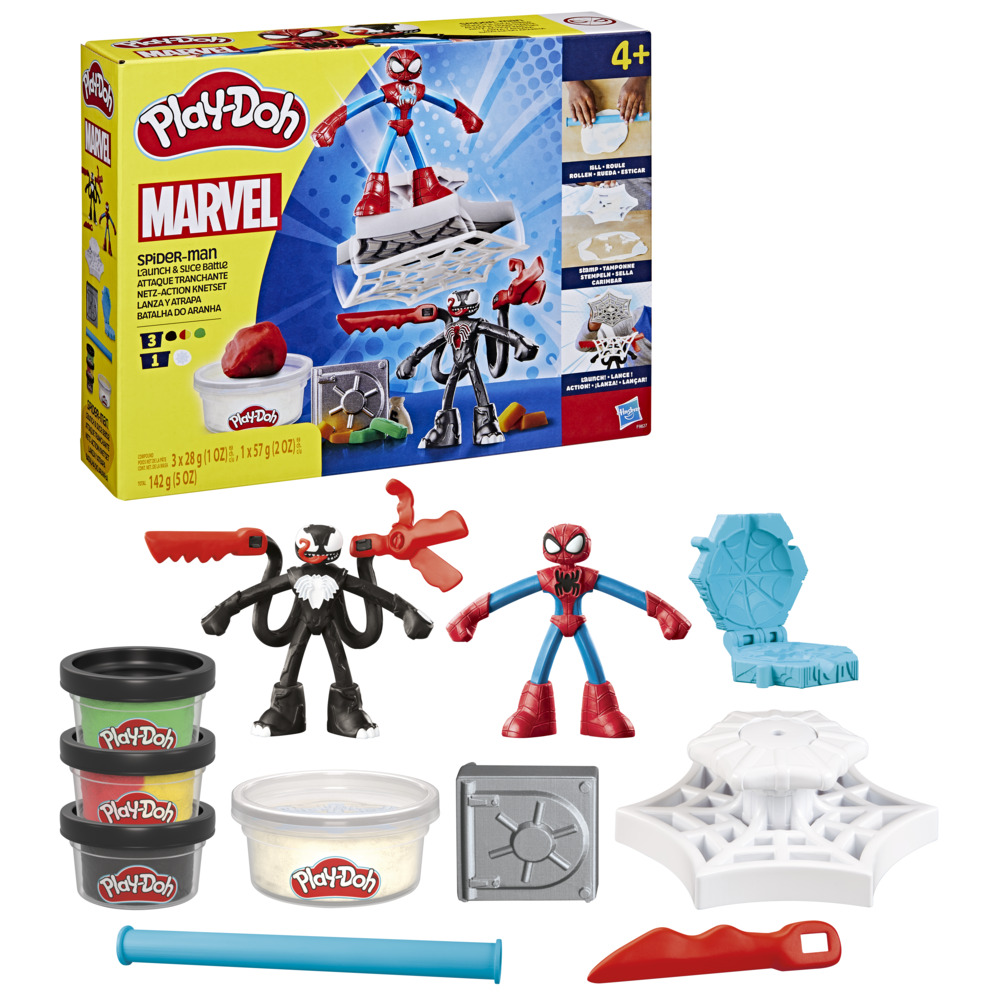 Play-Doh Marvel Spider-Man Launch - Slice Battle Playset | Shopee Singapore