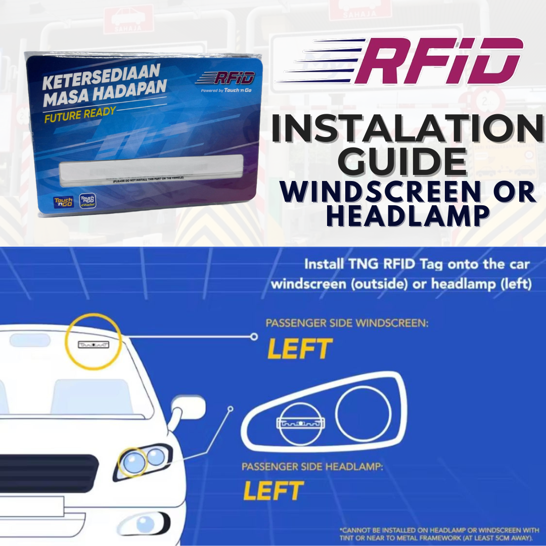 Touch N Go RFID Tag Self Fitment (DIY) Enhanced RFID Tag Holder ...