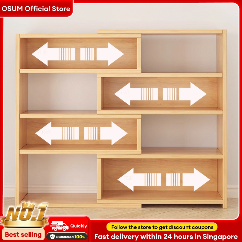 Expandable Desktop Storage Rack Simple Bookshelf Small Cabinet Table ...