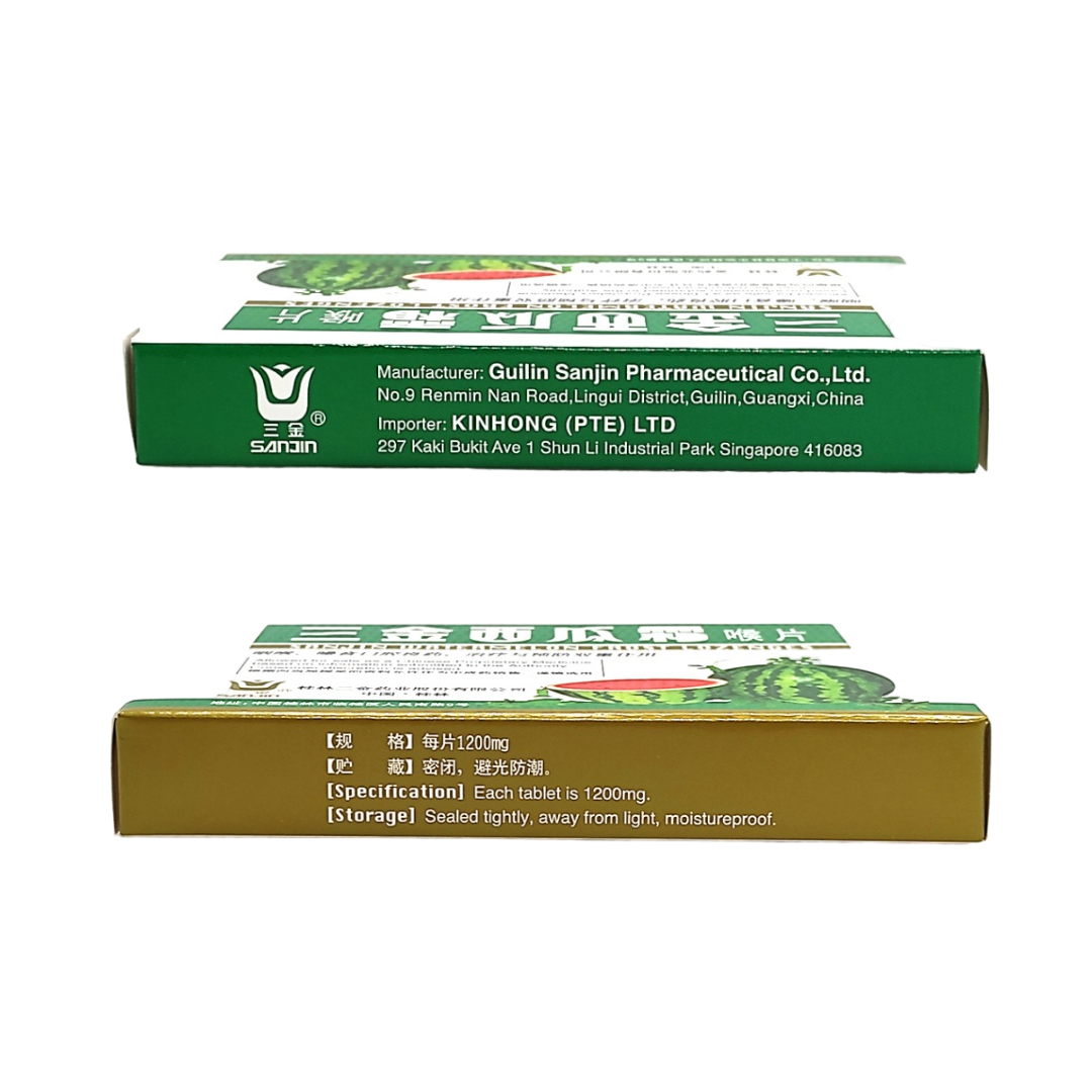 Sanjin Watermelon Frost Lozenges 12 Tablets for Sore Throat | Teeth ...