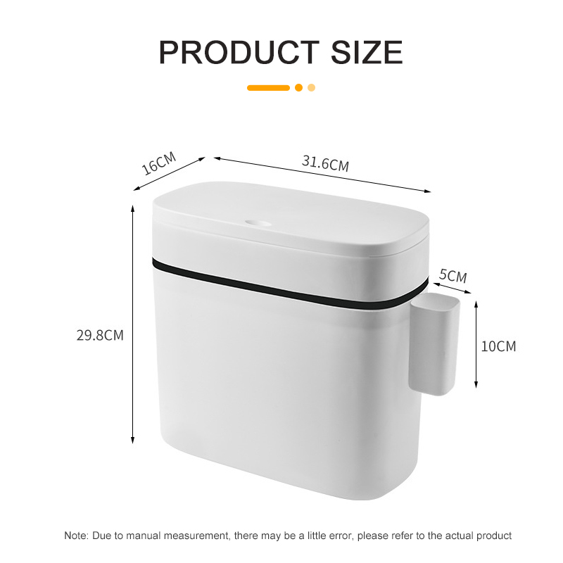 （SG Seller）12L Portable Dustbin Plastic Rubbish Bin Simple Trash Bin ...