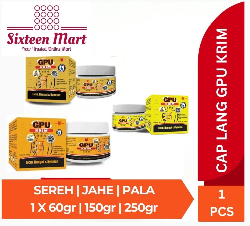 Cap Lang - GPU KRIM SEREH | PALA | JAHE 1x 60GR | 150GR | 250GR ...