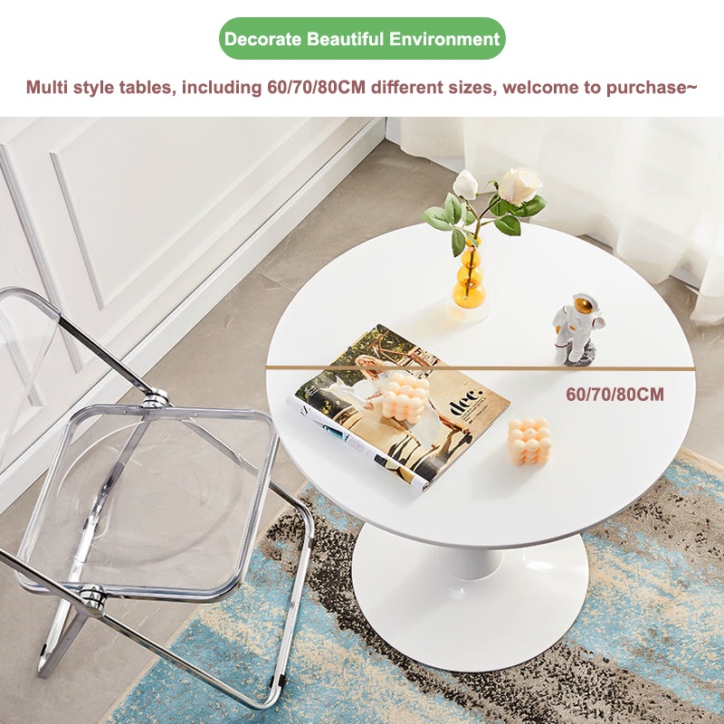 SNB 60/70/80cm Nordic Tables Coffee Table Small Round Table Corner Side ...