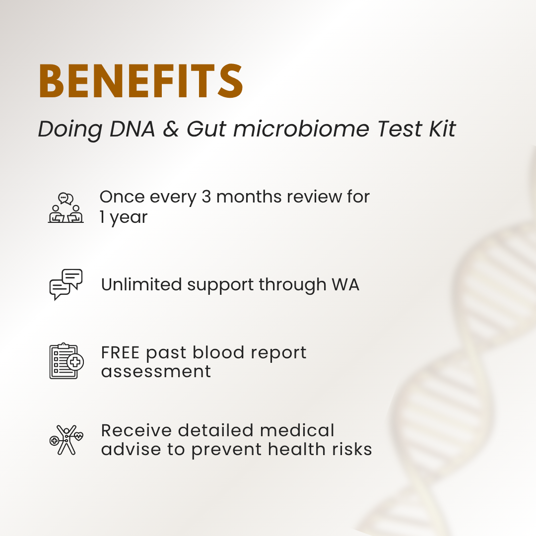 DNA & Gut Microbiome Test | Reviewed by Dr Darren Chua | Sample ...