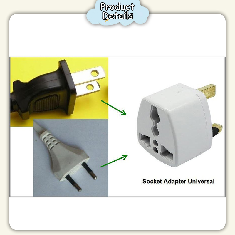 [Little B House] Universal 3 Pin Plug Adaptor 2 Pin Multi Pin Malaysia ...