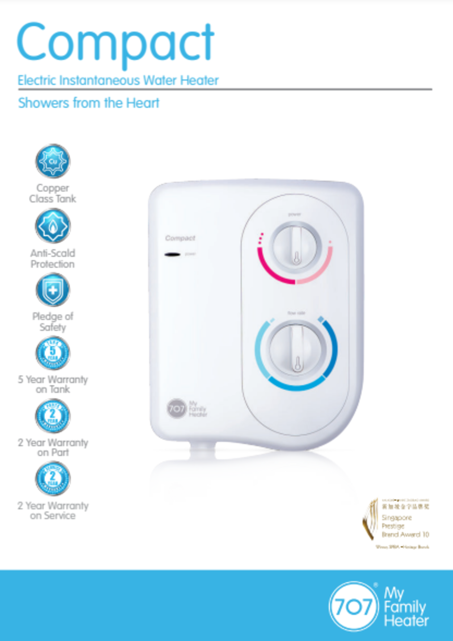 707 COMPACT INSTANT WATER HEATER - INSTALLATION AVAILABLE | Shopee ...