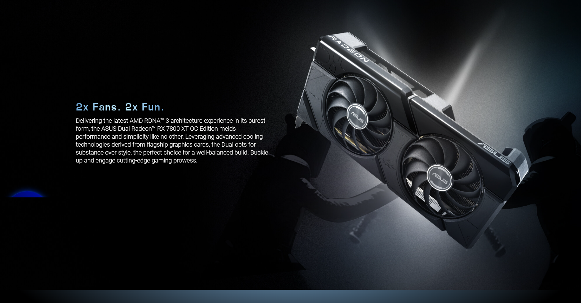 ASUS Dual Radeon RX 7800 XT OC Edition 16GB GDDR6 Graphics Card RX7800 ...