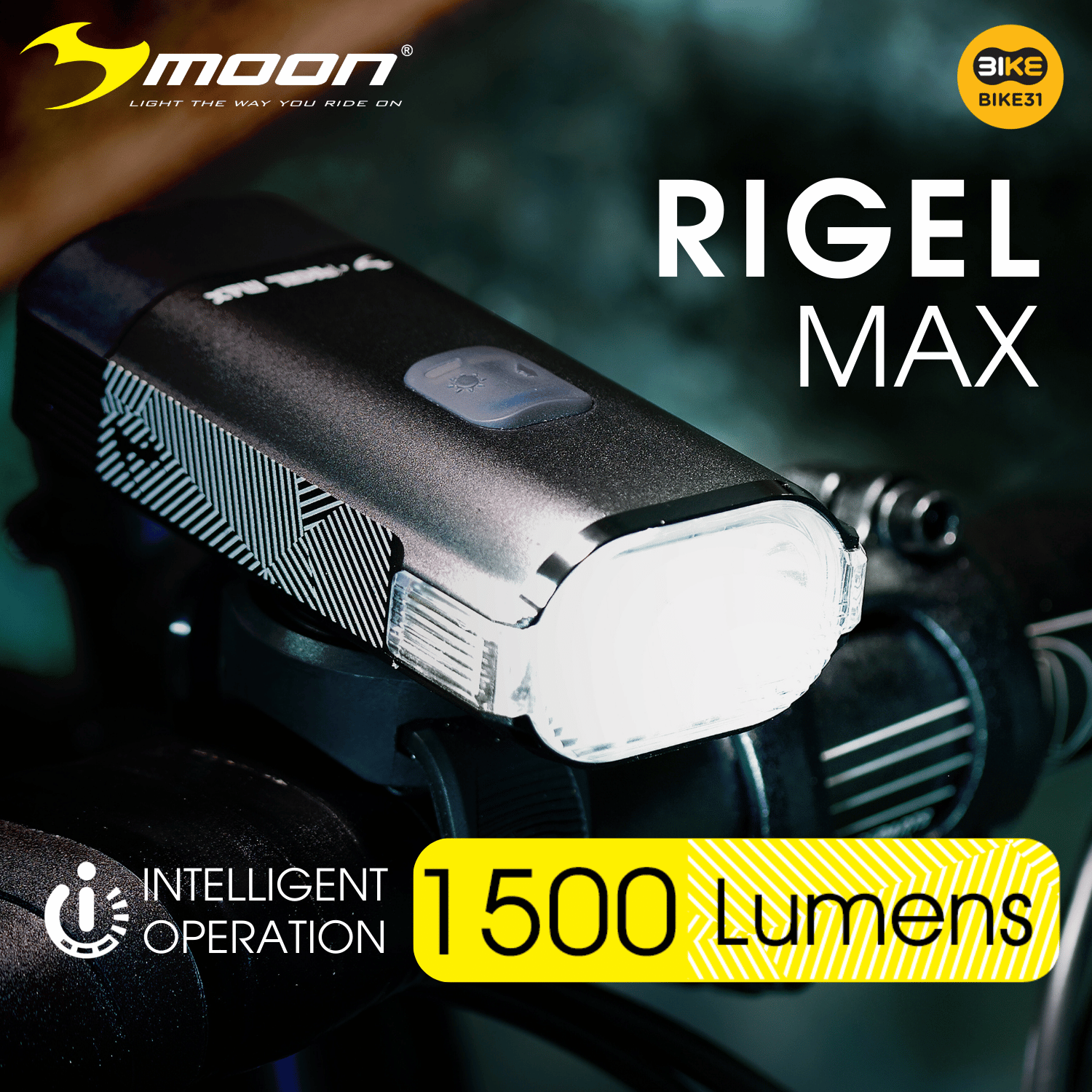 Moon Rigel Max 1500 Lumens High Power Bicycle Light | Shopee Singapore
