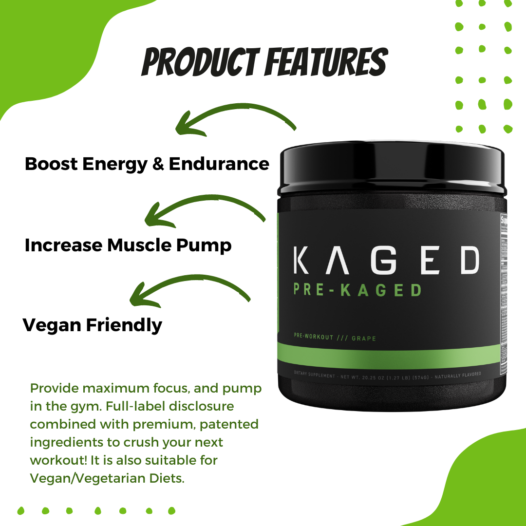Kaged, Muscle, Pre-Kaged, Pre-Workout Primer, Workout Support, 566-574g ...