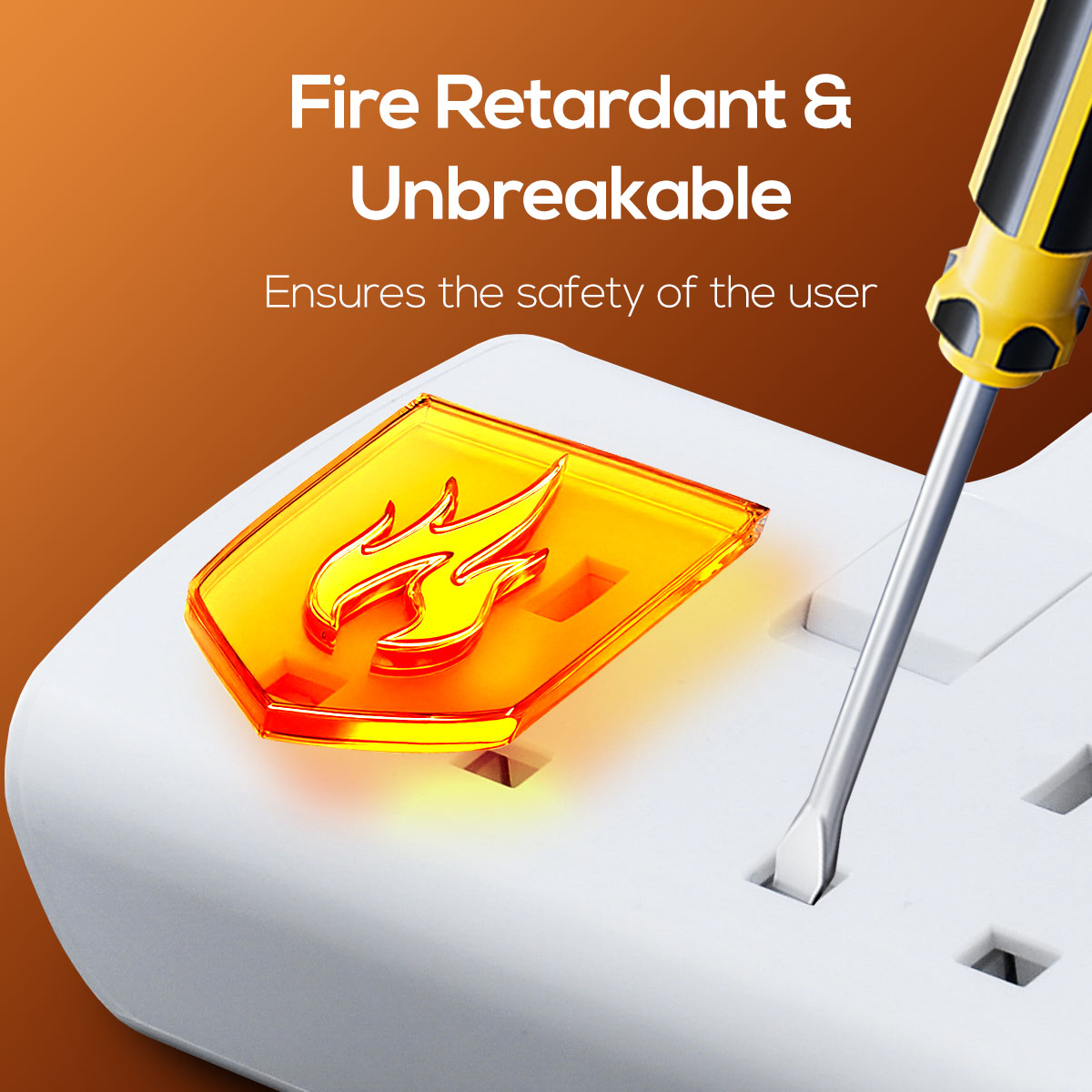 PowerPac Multi Plug Extension Adapter with 2 Way adapter, 2 Way Socket ...