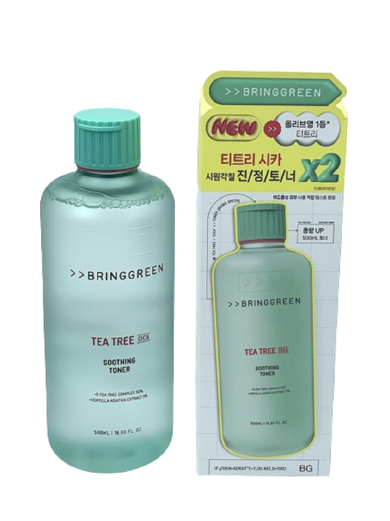 [Bring Green] Tea Tree Cica Soothing Toner 250ml/500ml | Shopee Singapore