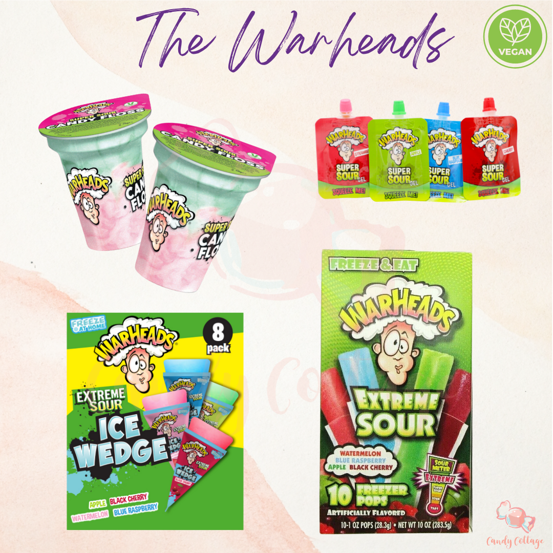 Candy Cottage x The Warheads - Sour, Ice Pops, Ice Wedges, Extreme sour ...