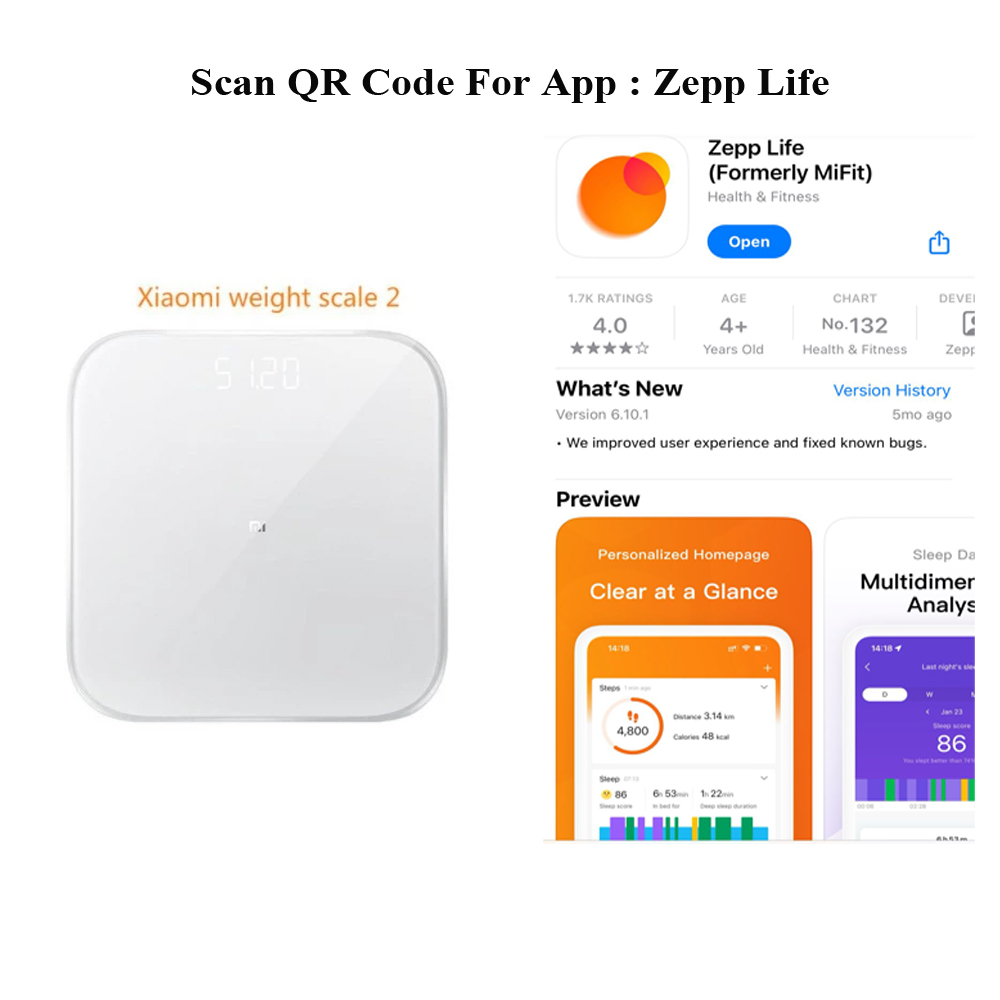[Ready Stock] Xiaomi Weighing Scale 2 Smart Body Weight Measuring ...