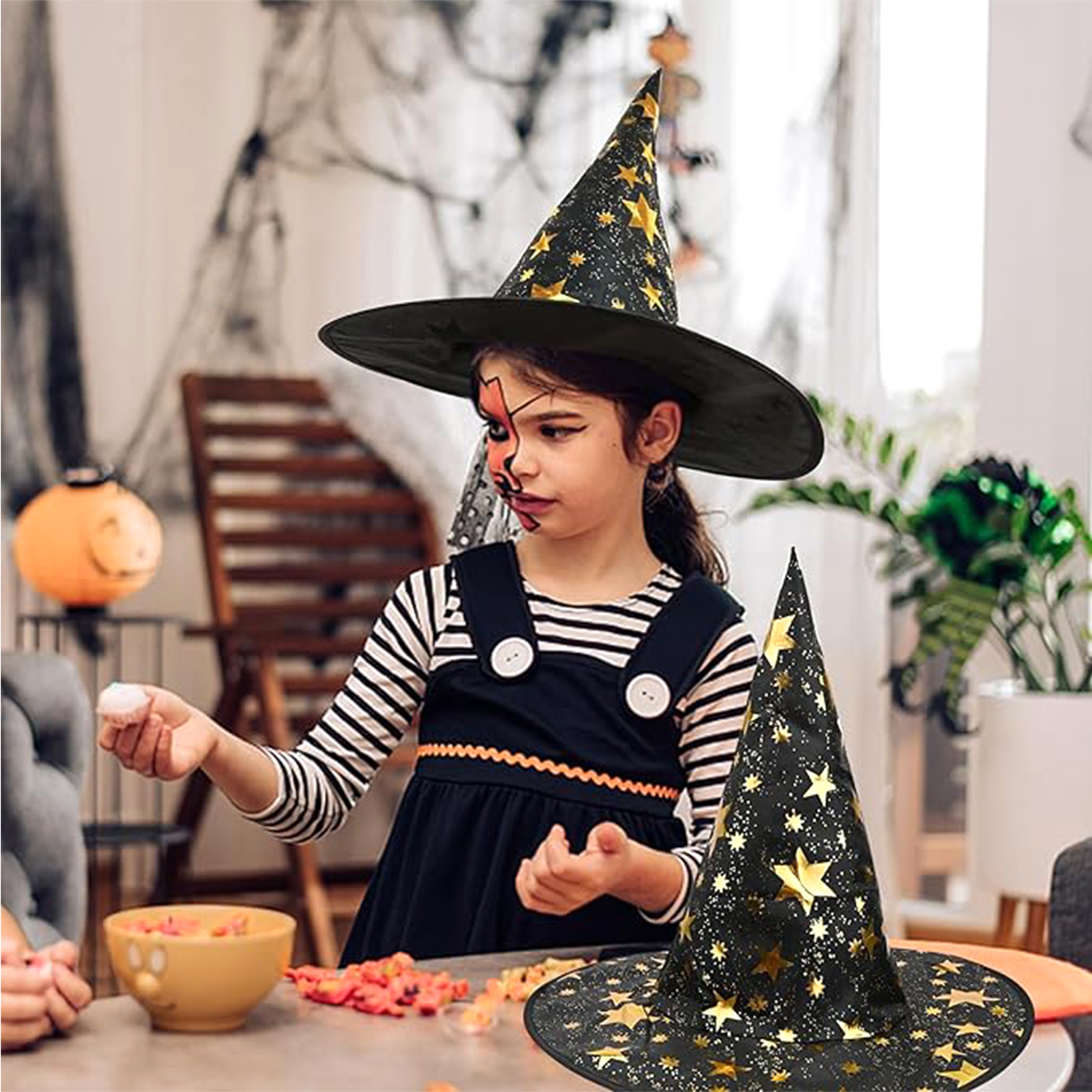 Witch Hat Halloween Hat Photobooth Cosplay Costume Props Wizard Hat ...