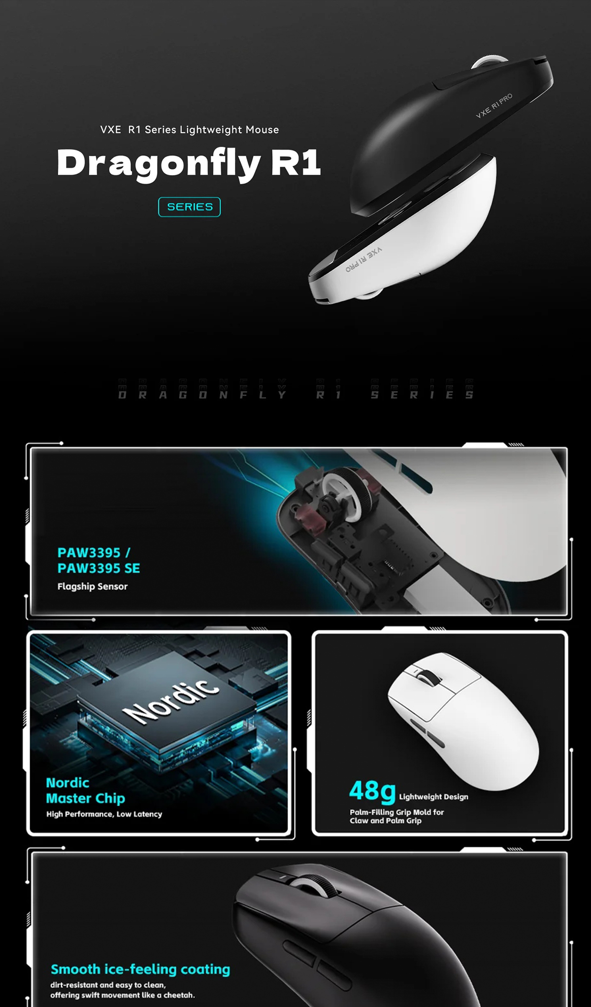 [ SG Ready Stock] VXE Wireless Mouse 2.4Ghz Dual Mode Bluetooth Gaming ...