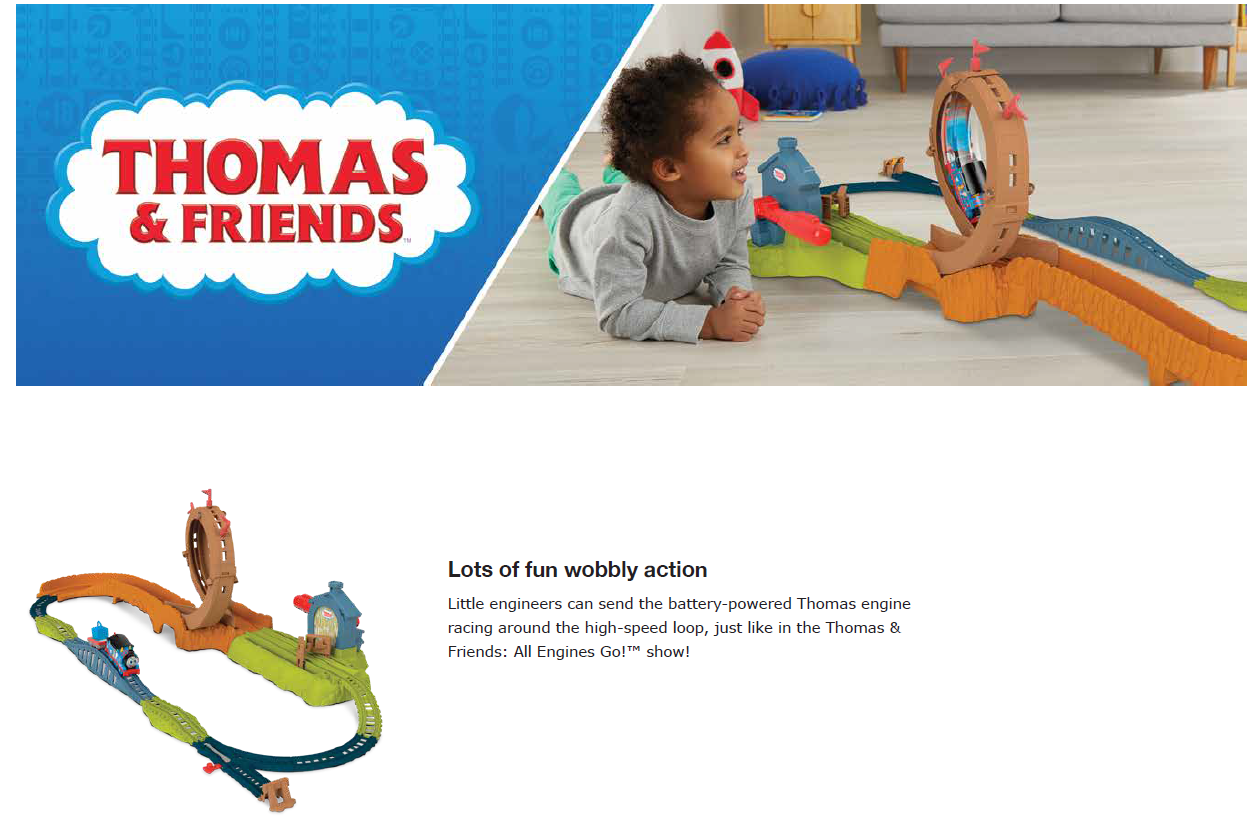 Thomas & Friends Launch & Loop Maintenance Yard Toy Train and Track Set ...