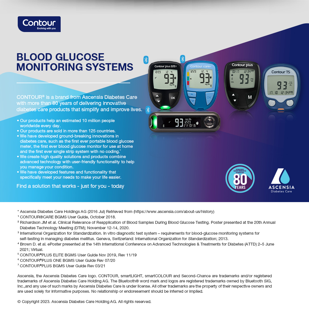 CONTOUR®CARE Blood Glucose Test Strips 50's | Shopee Singapore