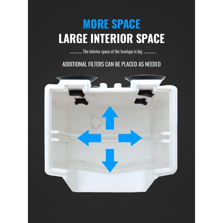 YEE Turtle Filter Low Water Level For Turtle Tank with Media, Turtle ...