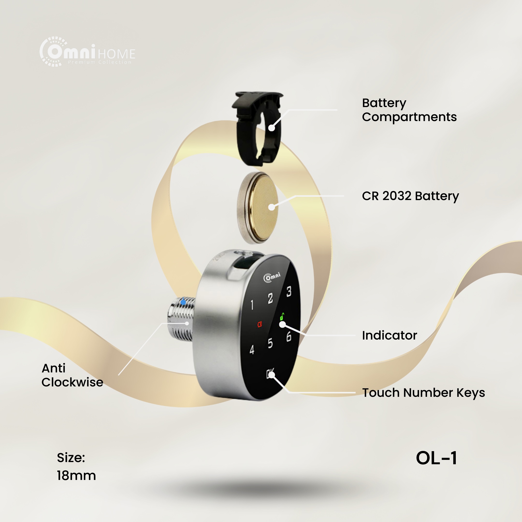 FREE Installation Omni Letter Box Digital Lock Mailbox Digital Smart ...