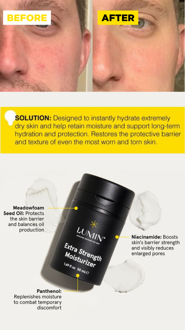 LUMIN | Men’s Face Moisturizer (Daily, Extra, Light) - Combat Hydration ...