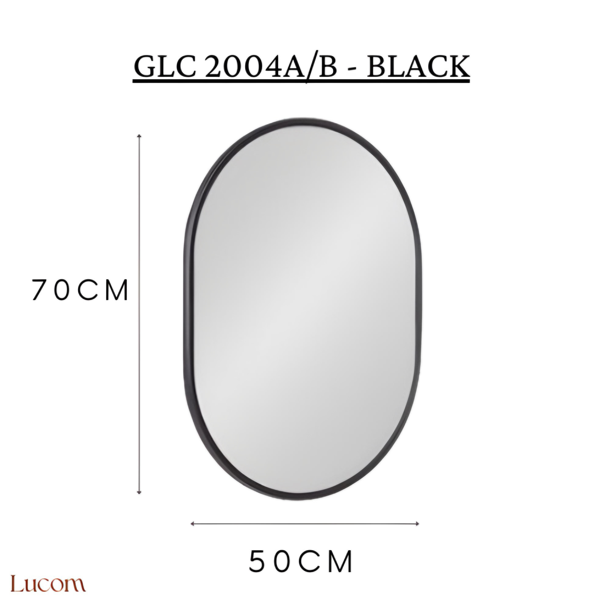 【SG seller】LUCOM Oval Shape Toilet Mirror | Shopee Singapore