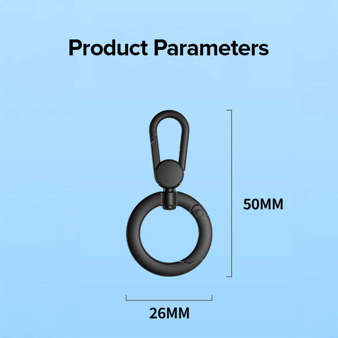 (SG) LionShield 360° Rotating Metal Hook Clip - Dual Spring Lock ...