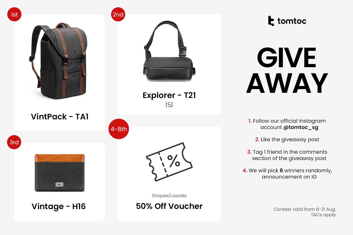 tomtoc VintPack TA1 Laptop Backpack | 15.6-inch | 17L | 22L | Shopee ...