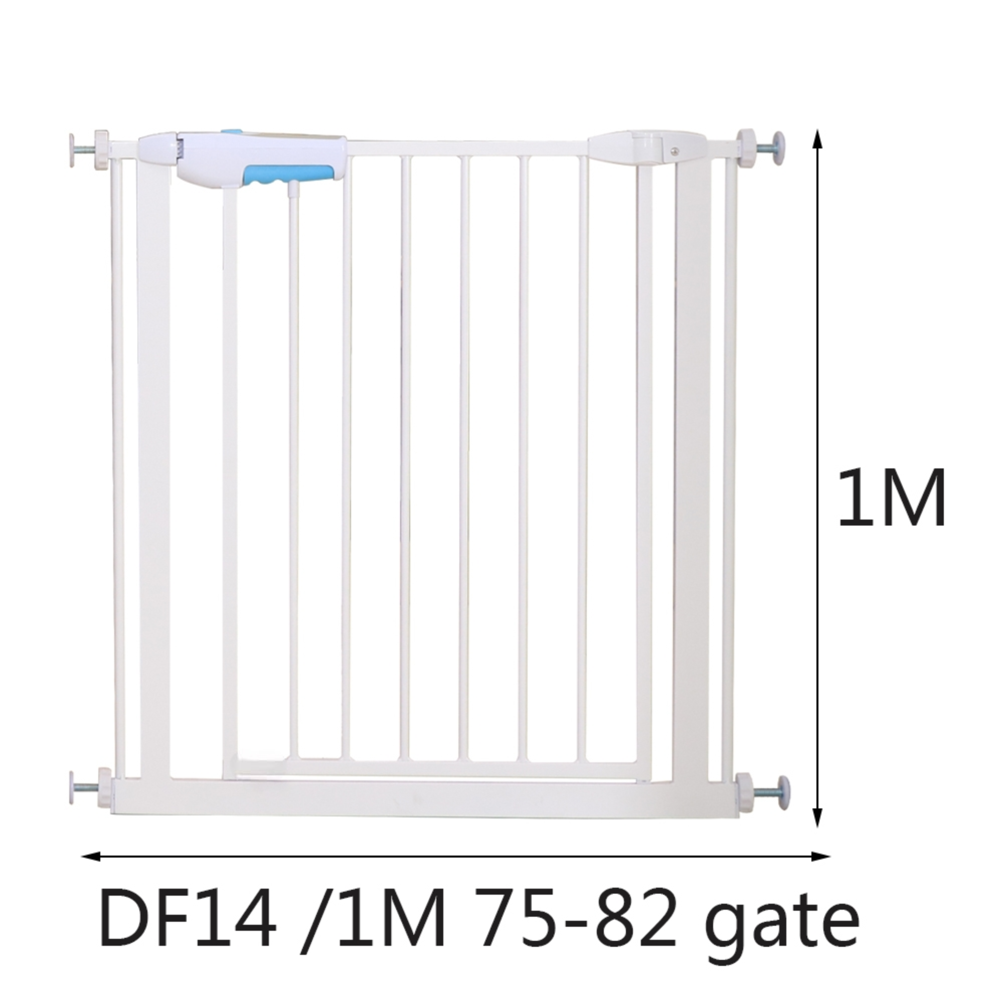 [75cm/1m/1.5m/1.8m ]Wall Mount Pressure Safety Gate No Drilling Cat Dog ...