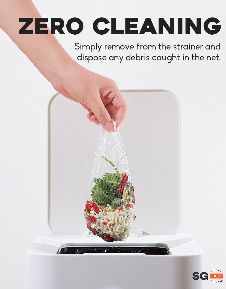 [SG SELLER] 100pcs Kitchen Sink Net Filter Sink Basket Bag Drain ...