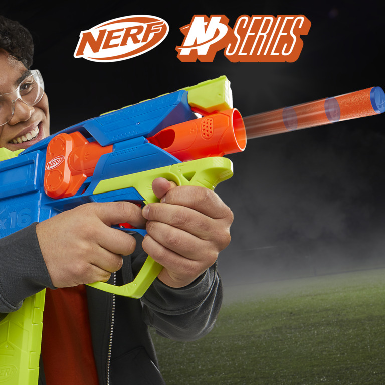 Nerf N Series Sprinter Motorized Dart Blaster, 16 Dart Clip, Gifts For ...