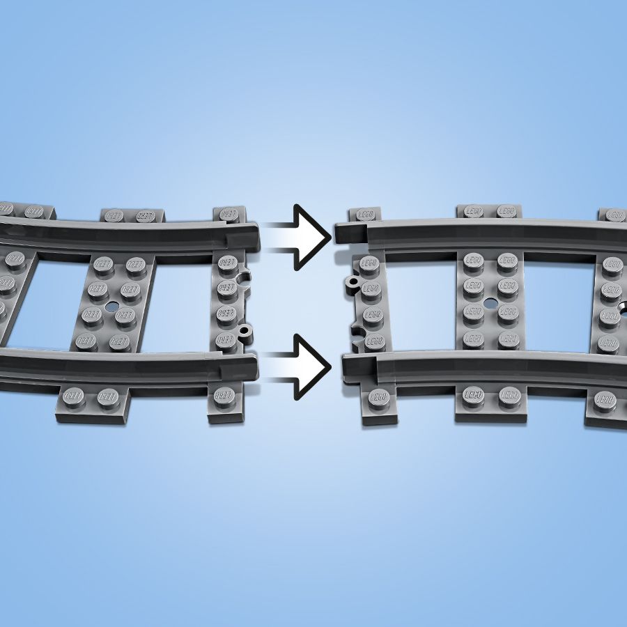 LEGO City 60238 Switch Tracks (6 Pieces) Building Toys For Kids ...