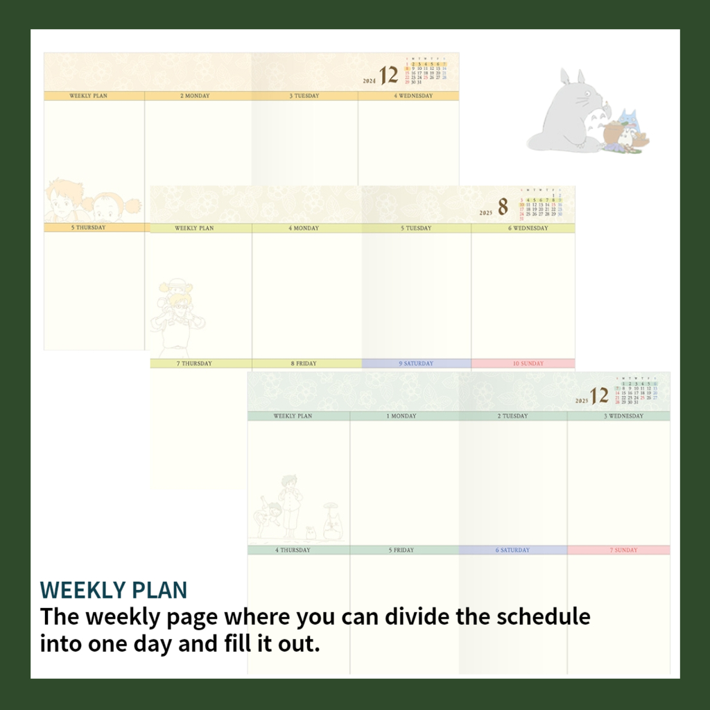 2025 Totoro Diary/ 2025 Korean Planner/2025 My Neighbor Totoro Diary ...