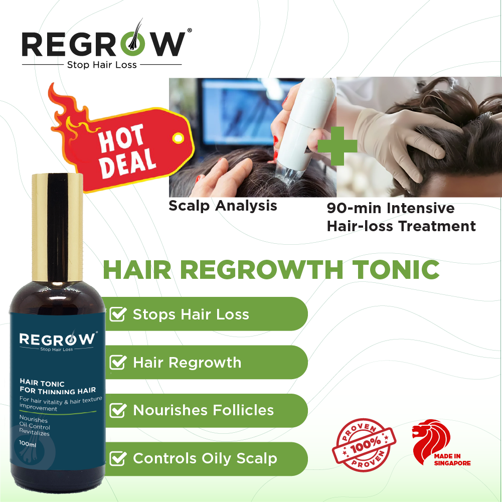 Regrow Hair Growth Tonic | Hair Loss Treatment Spray (120ml) | Shopee ...