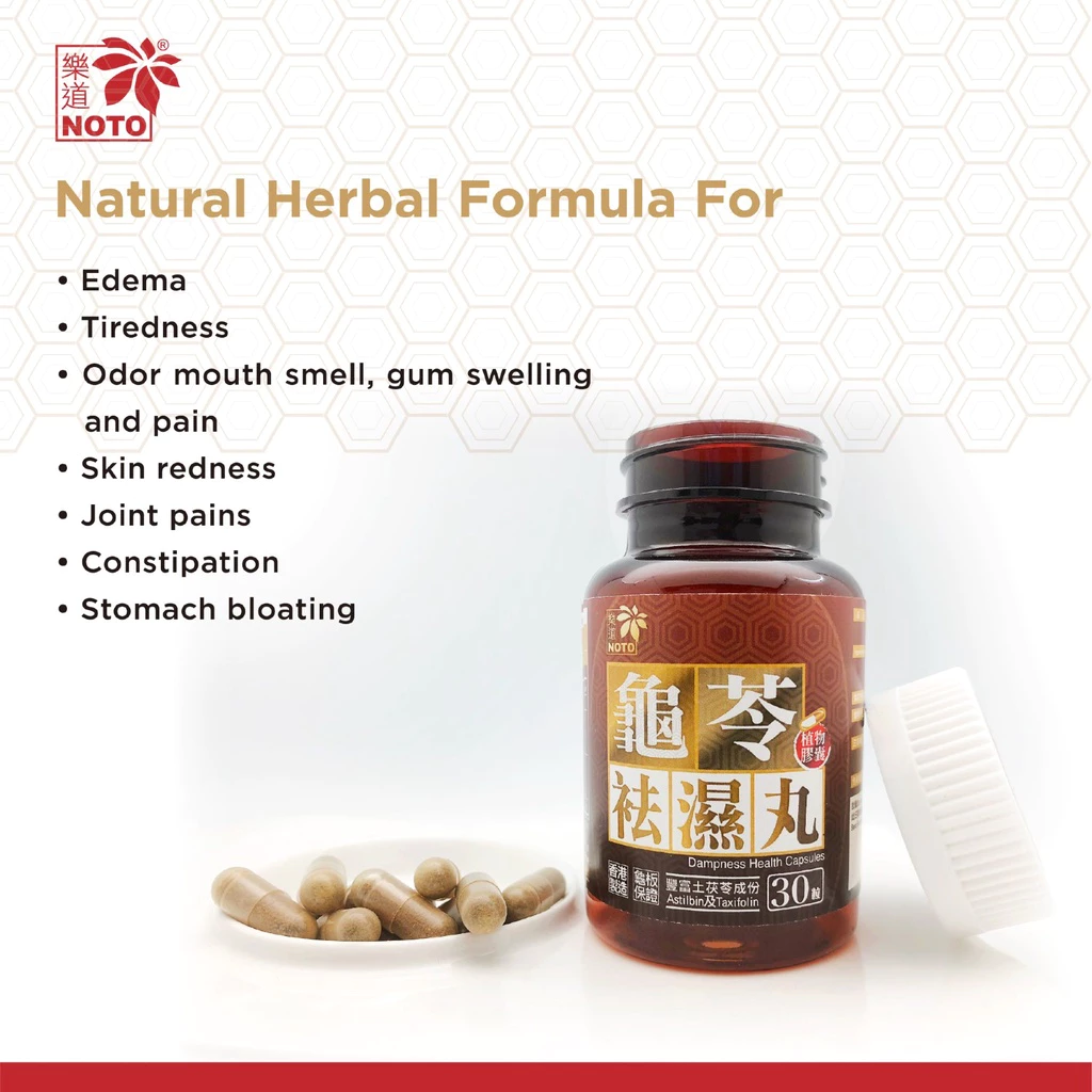 NOTO Dampness Health Capsules Supplement for Resolving Damp-toxin ...