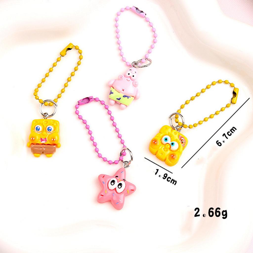 Spongebob Squarepants Keychain Patrick Star Mini Key chain with Name ...