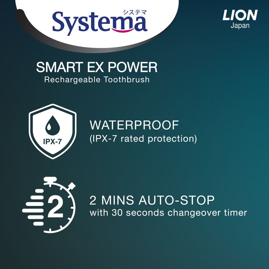 SYSTEMA Smart Ex Power Rechargeable Toothbrush (5 Modes For Personalized Experience) 1s | Shopee ...