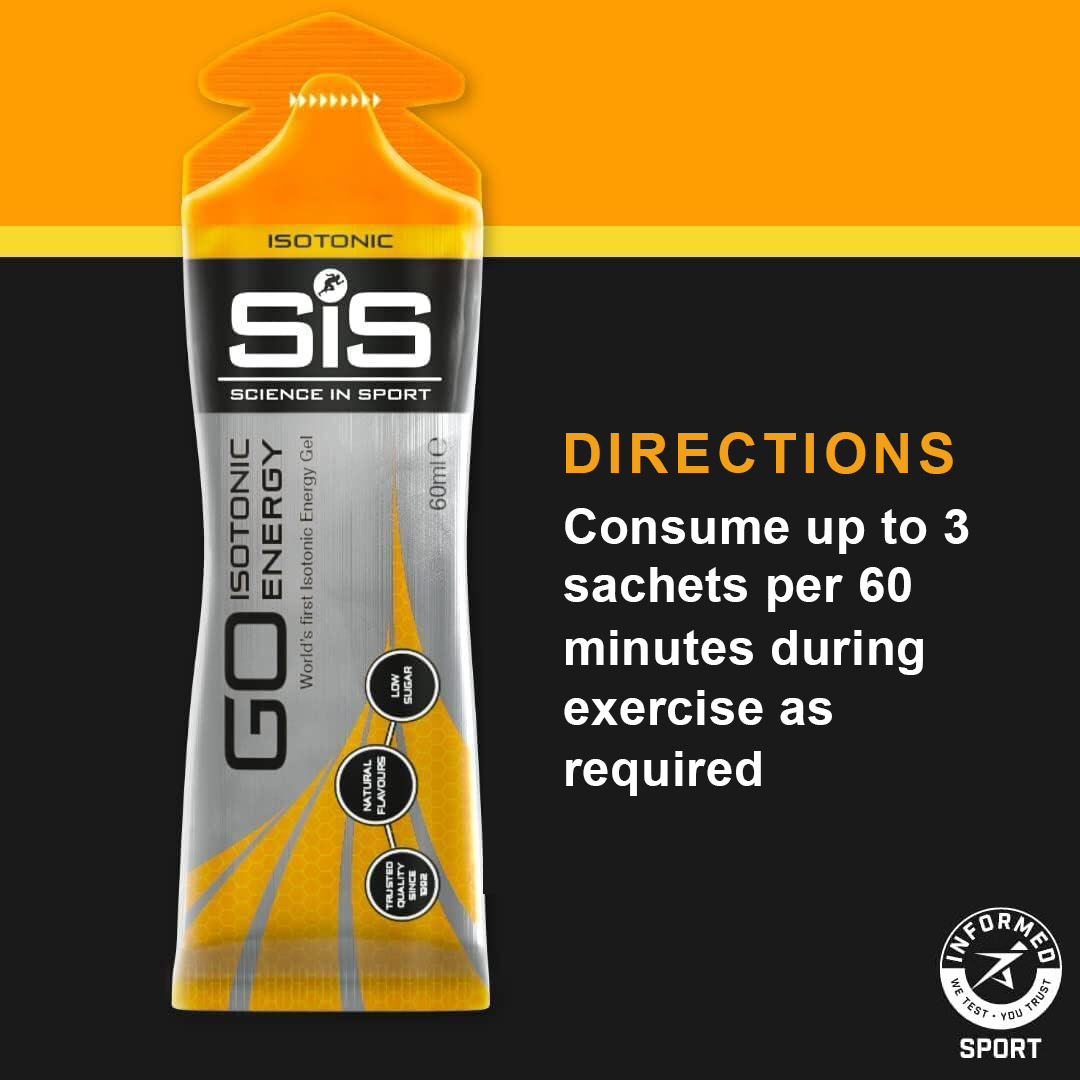 EXP 04/2026 Science In Sport SIS GO Isotonic Energy Gels, Running Gels ...
