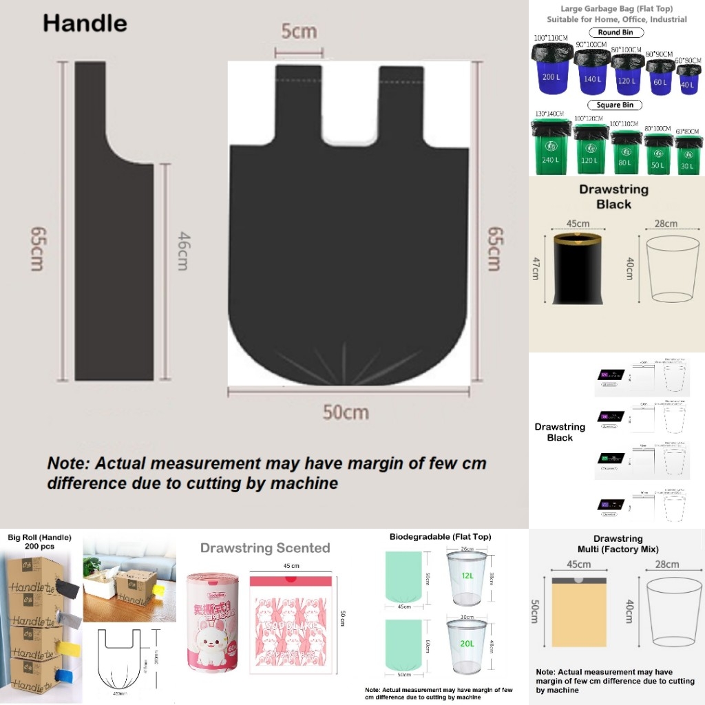 Garbage Rubbish Trash Waste Disposable Bags For Home, Office ...