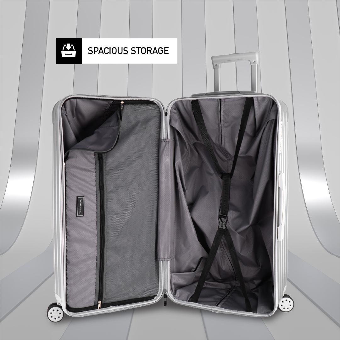 Terminal Trunk: 24"/26"/30", PC+ABS Shell, 360° 8 Wheels, TSA Lock ...
